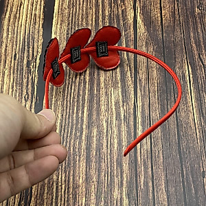Dzrige Valentine's Day Heart Headband,Red Sequin Love Hair Band Hoop,Glitter Heart Shaped Hair Accessoires for Girls Women Valentine's Day New Year Wedding Birthday Party Gift