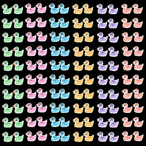 120 Pcs Mini Ducks Bulk,Tiny Ducks,Mini Resin Ducks Miniature Duck Figures Ornament Little Ducks for Craft,Dollhouse,Home Decorations Birthday Party Gift