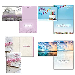 Shared Blessings 48 All Occasion Religious Greeting Cards Value Pack 2 - King James Version Scriptures - Faith Based Greeting Cards - Inspirational Thinking of You Cards with Envelopes - Assorted Designs including Religious Birthday, Thinking of You Cards