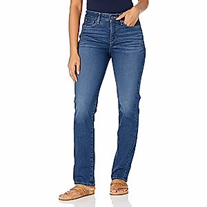 Signature by Levi Strauss & Co. Gold Women's Size Curvy Totally Shaping Straight Jeans (Available in Plus Size), (New) Jackson Square, 16 Regular