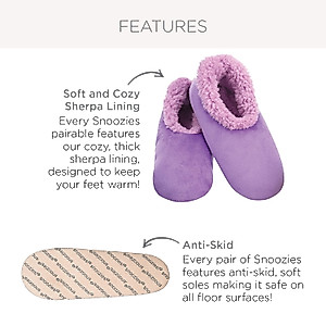 Snoozies Slippers for Women - House Slippers for Women - Super Soft Plush - Black - X-Large