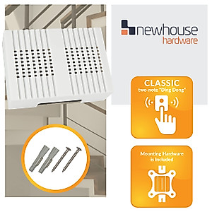 Newhouse Hardware CHM4 Doorbell Chime, White