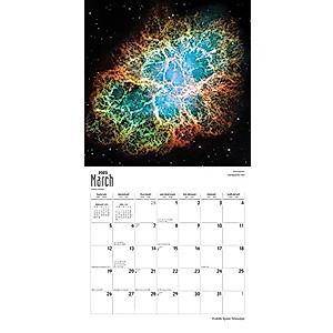 Hubble Space Telescope | 2023 12 x 24 Inch Monthly Square Wall Calendar | Foil Stamped Cover | BrownTrout | Science Astronomy Technology