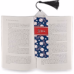 Baseball Book Mark w/Tassel (Personalized)