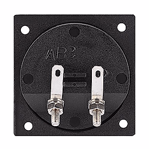 Pomya Speakers Terminal Box, Push Type 2 Binding Post Cable Square Spring Cup Connector Acoustic Components for DIY Home Car Stereo Speaker