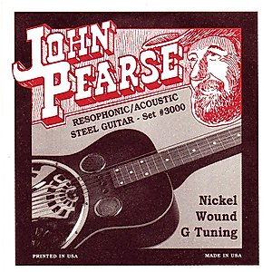 John Pearse JP Resophonic Set, Nic Strings for Resonator Guitar (P3000)