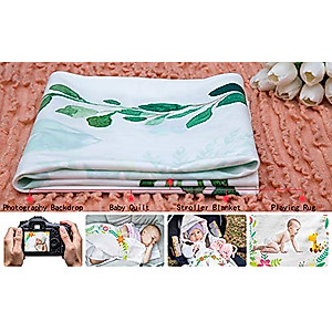 EARVO Baby Monthly Milestone Blanket, Photo Prop for Newborn Growth Photography, Baseball Month Blanket for Baby Boy Shower Gift Baby Growth Blanket boy, 40x40 inches, EADS254