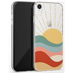 Casely iPhone XR Case | Here Comes The Sun | Cute Colorblock Sunset Case