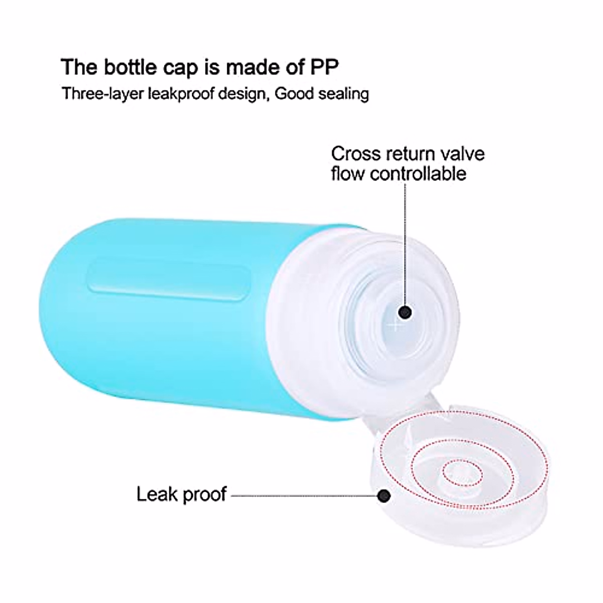 KHLZ Travel Bottles for Toiletries, Travel Size Containers BPA Free Leak Proof Travel Tubs Tsa Approved, Travel Accessories for Shampoo Conditioner Lotion (3oz, 3 Pack)