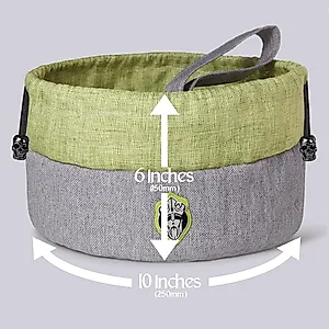 CardKingPro Monstrous - Dice Bag with 8 Pockets - Gray/Green - Huge Capacity 500+ Dice - Great for Dice Hoarders