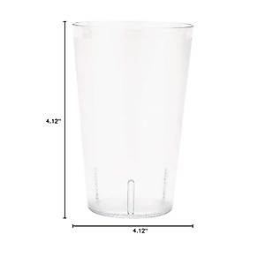 G.E.T. 5032-1-CL-EC Heavy-Duty Plastic Restaurant Tumblers, 32 Ounce, Clear (Set of 4)
