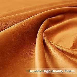 WILLOVE 58" Mid-Century Modern Velvet Sofa, 2 Seater Couch with Comfy Deep Seats, Small Loveseat Couch for Living Room Furniture with Two Throw Pillows, Easy to Install (Ginger)