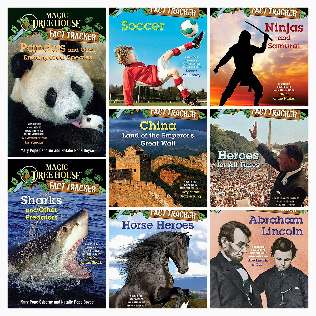 Magic Tree House Fact Trackers Complete 38 Book Set Collection Series (Includes Wild West, Baseball, World War II, Dragons and Mythical Creatures, Dogsledding and Extreme Sports, Vikings, Sharks and.)