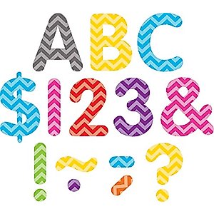 Teacher Created Resources Chevron Classic 2-Inch Letters Uppercase Pack (5566)