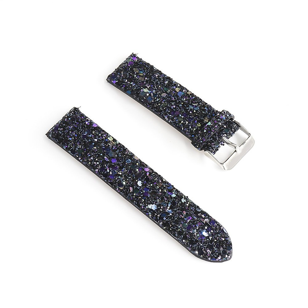 Bling Bands Compatible with Samsung Galaxy Watch 7 6 5 4 Band 40mm 44mm/ Galaxy Watch 6 4 Classic Band 43mm 47mm 46mm 42mm/Watch 5 pro 45mm/Active 2 Band, 20mm Bling Glitter Leather Band