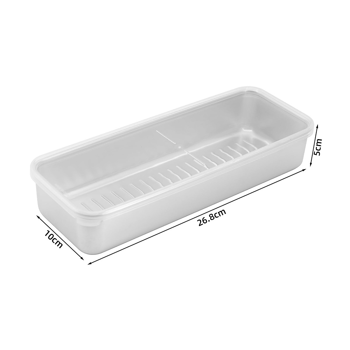 Airtight Deli Containers with Lids | Premium Quality 304 Stainless Steel | Bacon and Lunch Meat Storage for Fridge | Dishwasher Safe | Keep Your Food Fresh and Organized