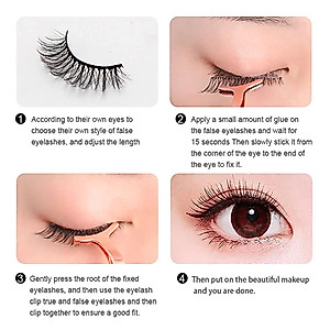 Short Eyelashes Natural Look 6D Wispy Mink Lashes 10 Pairs 100% Handmake Reusable Fake Eyelashe (Short-Natural_10pairs)