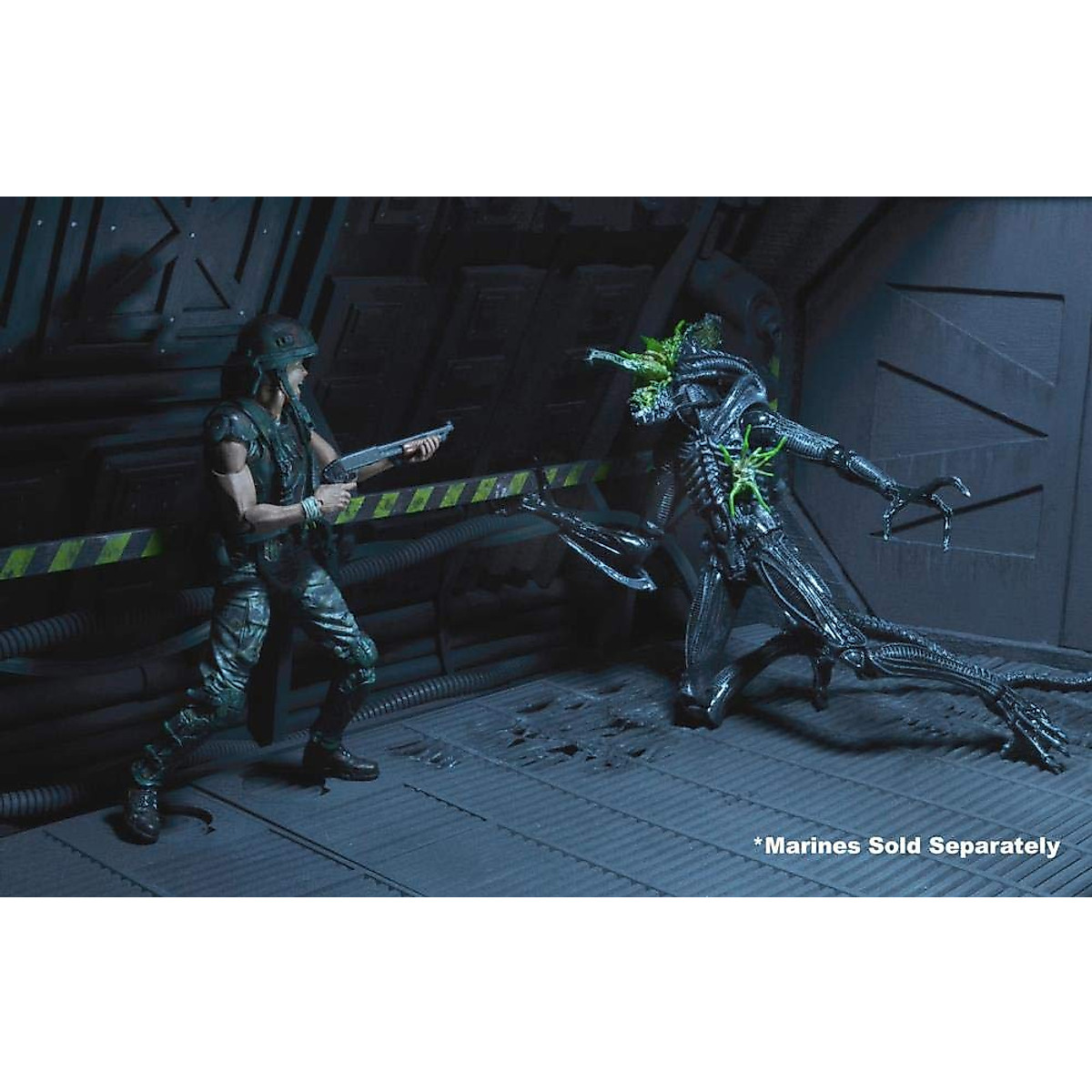 NECA - Aliens 7" scale action figure - Series 12 Xenomorph Warrior Blue (Battle Damaged)