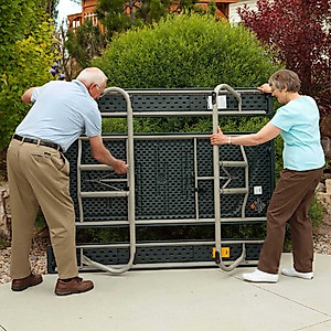 Lifetime 22123 Folding Picnic Table, 6 Feet, Hunter Green