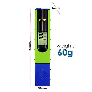 Pen Type ORP Meter Tester Redox ±1999mV Range Include Calibration Solution