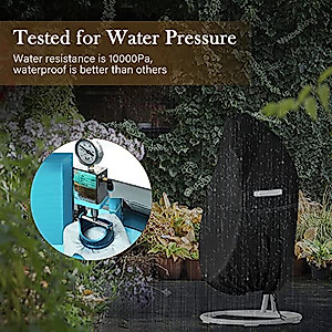 Patio Hanging Egg Chair Cover, Durable Large Wicker Egg Swing Hammock Chairs Cover with Zipper, Waterproof Heavy Duty Weather Resisatnt Outdoor Furniture Chair Covers for Indoor Bedroom Outdoor Garden