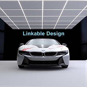 Lightdot 2FT 3.5IN Linkable LED Shop Light, 240W (8 * 30W) 33600LM 5000K Flushmount and Hanging (Four Directions Connect&Linear Install) LED Shop Lights for Car Wash Room Car Repair Shop-8Pack