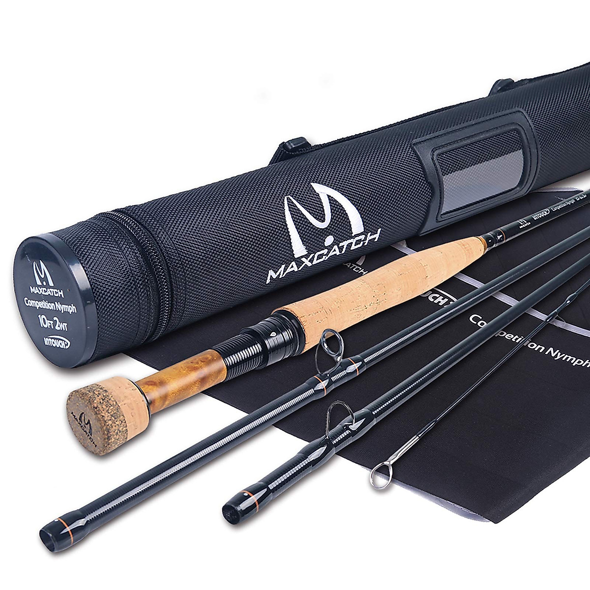 Maxcatch Competition InTouch Nymph Fly Rod for Euro nymphing Fly Fishing (10ft 2wt 4sec)