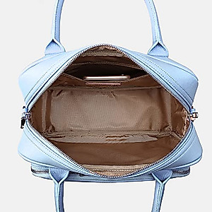 JOSEKO Women Handbags Large Tote Shoulder Bag, Purses and Handbags Fashion Ladies PU Leather Top Handle Satchel Hobo, Shoulder Bags Leather Crossbody Handbag for Women Blue