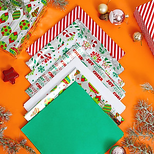 JOYIN 150 Pieces Christmas Wrapping Tissue Paper w/ Hologram & Prints for Gift Decoration, Gift Wrapping Boxes and Bags, Holiday Gift Extra-Special, Christmas Trees, Wine Bottles, Art & Craft and More