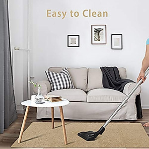 SALLOUS Office Chair Mat, Desk Chair Mat for Hardwood Floors, 0.16" Thick 35"x55" Hard Floor Protector Mat, Indoor Doormat for Entrance, Multi-Purpose Low-Pile Chair Carpet for Home (Beige)