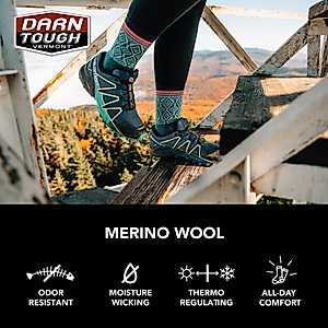 Darn Tough Vermont Sobo Micro Crew Lightweight with Cushion Teal SM (US 4.5-7)