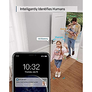 Eufy Security 1080P E210 Indoor Cam, Plug-in Security Indoor Camera with Wi-Fi, Human & Pet AI, Voice Assistant Compatibility, Motion Tracking, HomeBase Not Required. (Renewed)