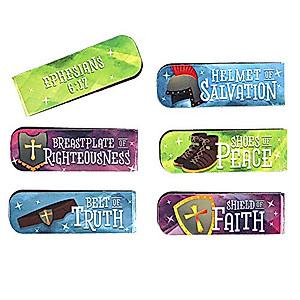 Armor of God Magnetic Bookmarks, 6 Bookmarks