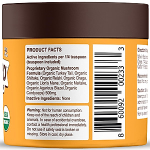 Petsmont Buddy Guard for Lumps and Bumps, Lipoma for Dogs & Cats with Organic 8 Mushroom Powder Blend Natural Dog Probiotic & Immune Support Chaga, Reishi, Lion's Mane and Turkey Tail Mushroom