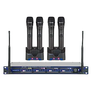 VocoPro UHF580510 Professional Rechargeable 4-Channel UHF Wireless Microphone System