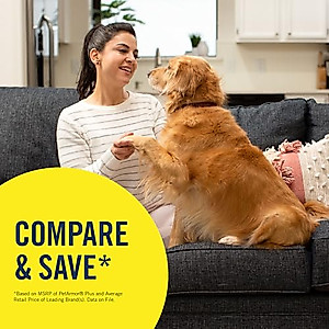 PetArmor Plus Flea and Tick Prevention for Dogs, Dog Flea and Tick Treatment, 1 Dose, Waterproof Topical, Fast Acting, Small Dogs (5-22 lbs)