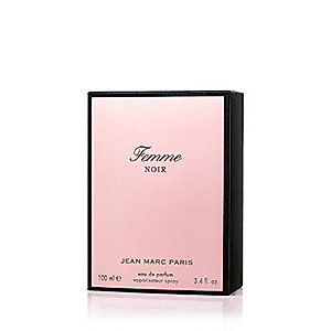 Jean Marc Paris Femme Noir Eau de Parfum Spray 100ml, Women's Floriental Perfume, 3.4 fl. oz, notes of Strawberries, Sweet Pink Rose, and Vanilla