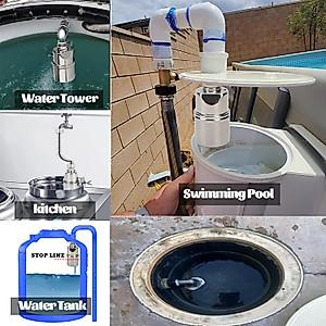 MEUPMEOP 1/2'' Automatic Water Level Control Valve Auto Shut Off Ball Mini Float Valve 304 Stainless Steel Float Valve