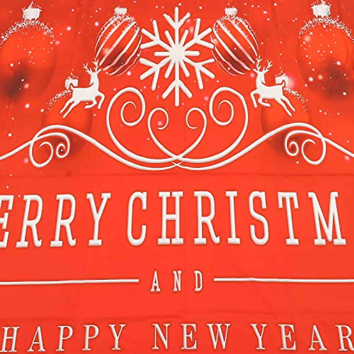 CHICIRIS Christmas Door, Polyester Material Light Weight Foldable Portable Garage Door for Backdrops (400 * 180cm)