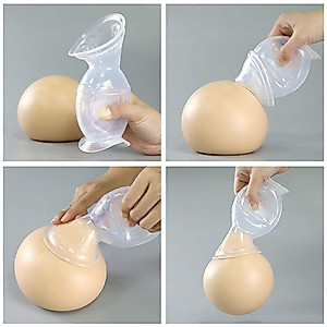 Haakaa Gen 2 Silicone Breast Pump with Suction Base and Leak-Proof Silicone Cap, 5 oz/150 ml, BPA PVC and Phthalate Free 1 Count (Pack of 1)