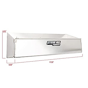 Extreme Max 5001.6208 Aluminum 6-Quart Liquids Storage Shelf for Race Trailer, Garage, Shop, Enclosed Trailer, Toy Hauler - Holds Six 1-Quart (32 oz.) Bottles