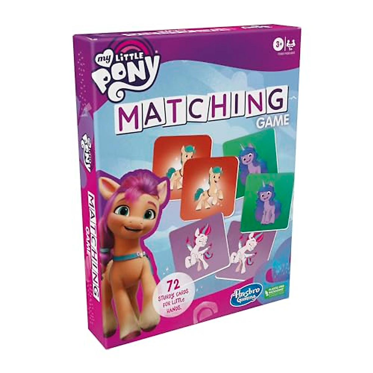 Hasbro Gaming My Little Pony Matching Game for Kids | 1+ Players | Preschool Board Games for Clasroom | Back to School Gifts | Ages 3+