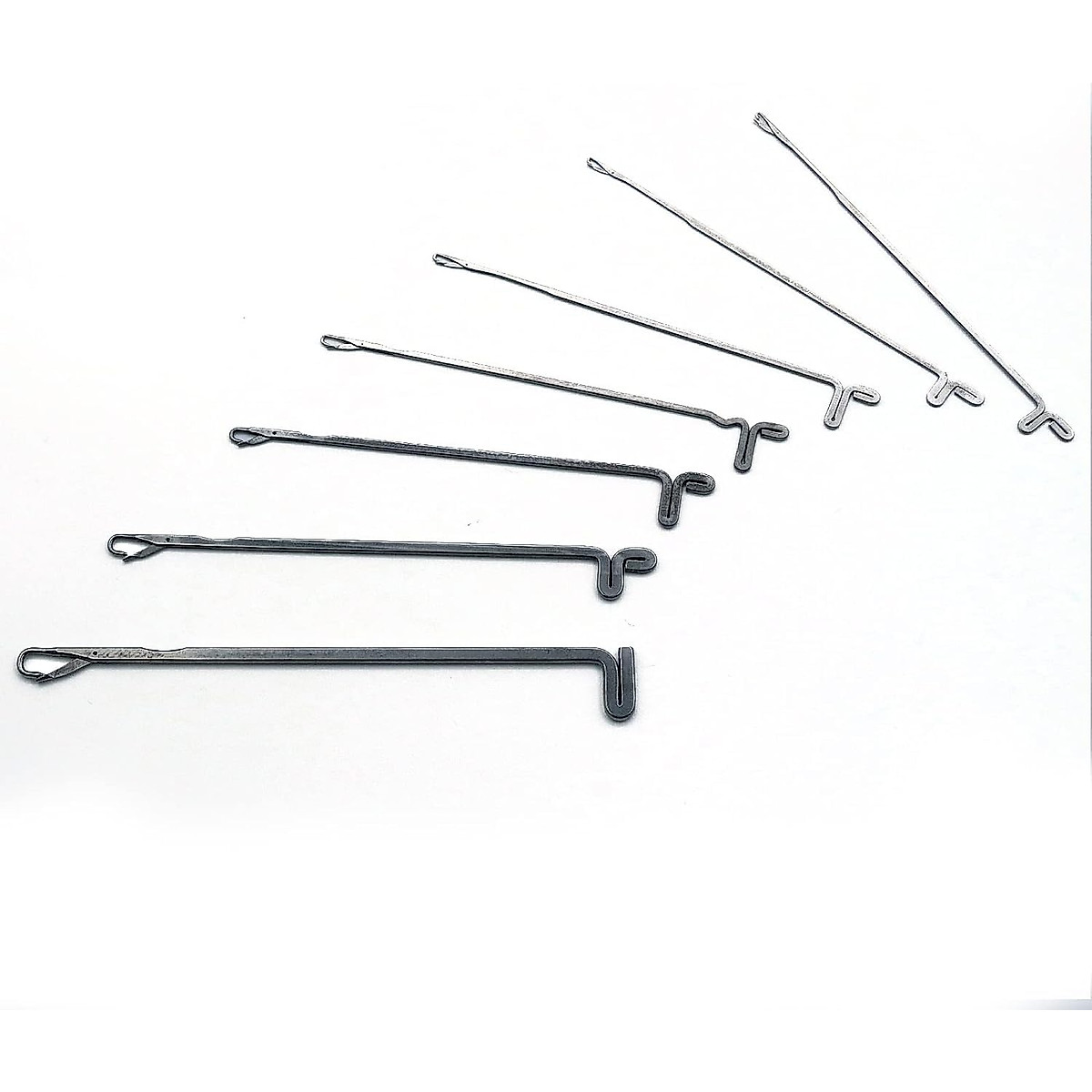 9KM DELIFE Reverse Latch Needle 6/7pcs for Assist Cord Fishing Rigging Needle Kit Tool Set Accessories Ring Splicing