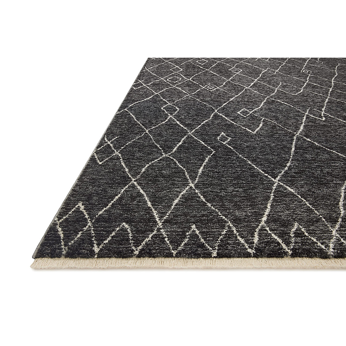 Loloi II Vance Collection VAN-11 Charcoal/Ivory 2'-3" x 3'-10" Accent Rug