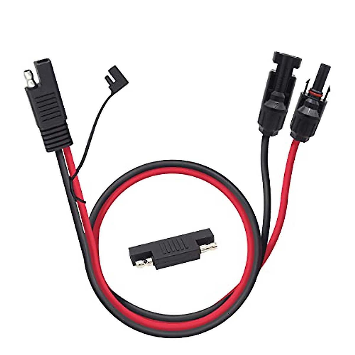 Billion wealth 23.6 inch 10AWG Solar Panel Connector to SAE Adapter Extension Cable Compatible with Solar Panels Kit