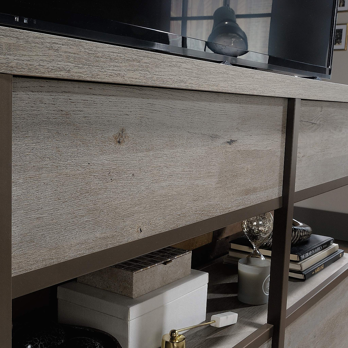 Sauder Manhattan Gate Credenza, for TVs up to 60", Mystic Oak Finish