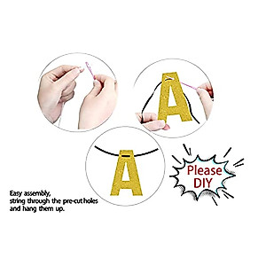 Official 12 Pre Teen Banner, Boy/girl 12th Birthday Banner, Cheers to 12 Years Banner, 12 Years Loved Blessed Decorations Banner, Happy 12th Birthday Anniversary Party Decoration Supplies Gold Glitter