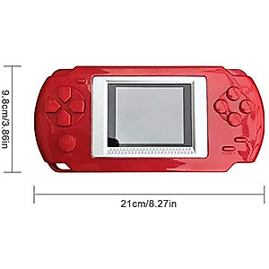 Elolicu Handheld Game Console for Kid Children, 2021 New Built in 268 Classic Retro Video Games 2 Inch Screen Portable Game Console Arcade Video Gaming Player System Best Birthday Gift for Kid (Red)