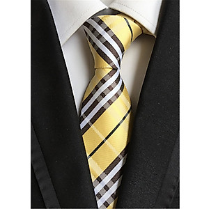 YanLen Lot 9 PCS Classic Men's Tie Necktie Woven JACQUARD Neck Ties