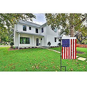 Garden Flag Stand-Holder-Pole with Flag Stopper and Clip Waterproof Powder-Coated Paint for House Flags,Decorative Flags,Yard Flags,Seasonal Flags